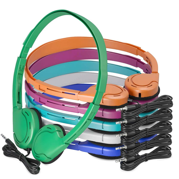 Classroom Headphones Bulk 30 Pack- Clasroom Headphones for School ...